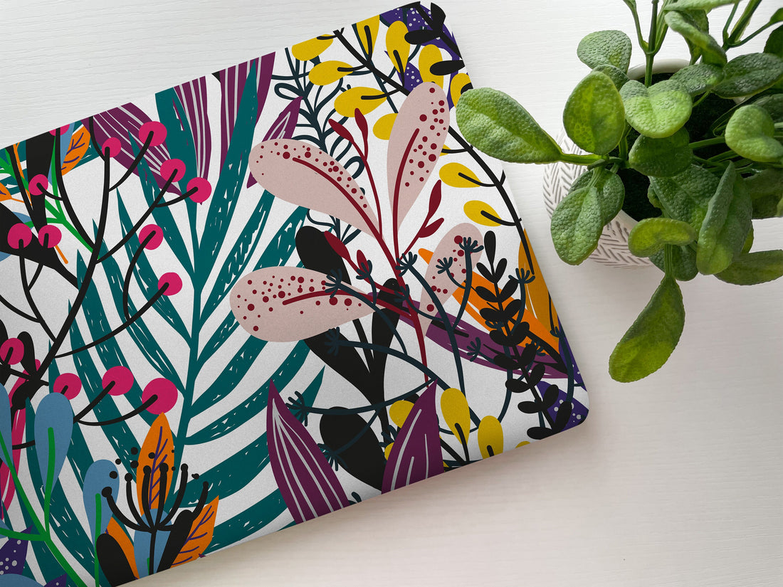 Colorful Floral Laptop Skin, Laptop Cover, Laptop Skins, Removable Lap ...